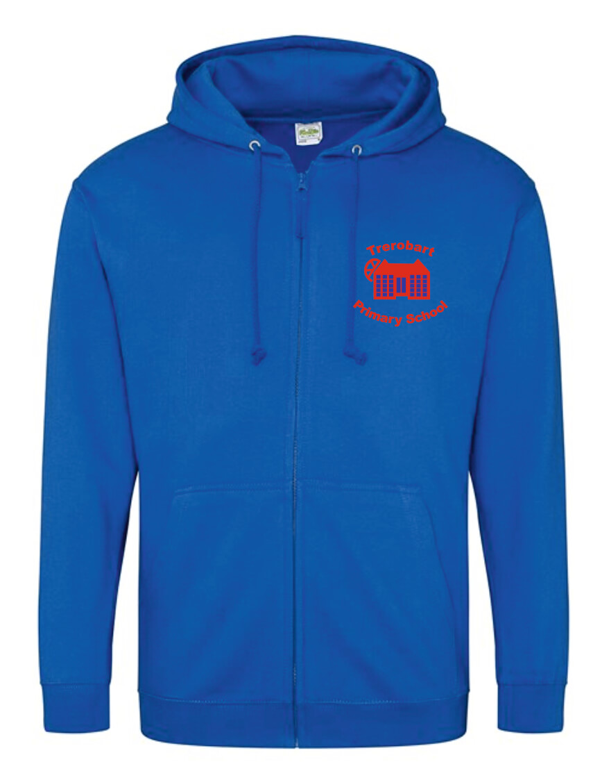 Trerobart Primary School Zip Hoodie - MST Sports Ltd